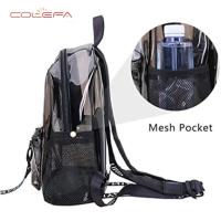 China Black Transparent Backpack Modern Style Fashion Waterproof PVC Jelly Backpack Summer Travel Beach Commuting Bag with Logo for sale
