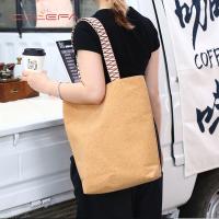 China Cork Made Tote Bags Vintage Wood Grain Eco-Friendly Bags Factory Custom Training Institution Gift Tote Bags with Printing for sale