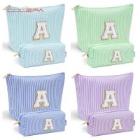 China Oxford Made Custom Set Alphabet Makeup Bag Travel Personalized Combination Large Capacity Cute Travel Tote Organizer for sale