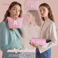 China Oxford Made Custom Set Alphabet Makeup Bag Travel Personalized Combination Large Capacity Cute Travel Tote Organizer for sale