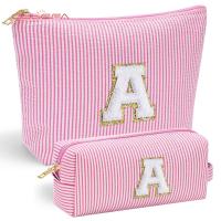 China Oxford Made Custom Set Alphabet Makeup Bag Travel Personalized Combination Large Capacity Cute Travel Tote Organizer for sale