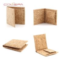 China Retro Women's Long-Style Zippered Wallet Phone Case with Printing Bestseller Eco-Friendly Cork Bark Wallet Travel Souvenir for sale