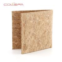 China Retro Women's Long-Style Zippered Wallet Phone Case with Printing Bestseller Eco-Friendly Cork Bark Wallet Travel Souvenir for sale