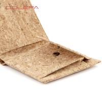 China Retro Women's Long-Style Zippered Wallet Phone Case with Printing Bestseller Eco-Friendly Cork Bark Wallet Travel Souvenir for sale