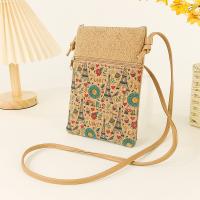 China Trendy Bohemian Cork Phone Pouch Women's Crossbody Bag with Adjustable Strap - Travel Souvenir Customization Available for sale