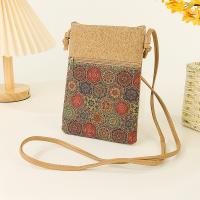 China Trendy Bohemian Cork Phone Pouch Women's Crossbody Bag with Adjustable Strap - Travel Souvenir Customization Available for sale