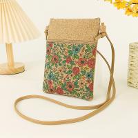 China Trendy Bohemian Cork Phone Pouch Women's Crossbody Bag with Adjustable Strap - Travel Souvenir Customization Available for sale