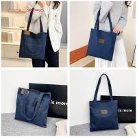 China Wholesale Denim Shoulder Bags for Women Casual Korean-Style Tote Bags Handbags for Tutoring Classes Available with LOGO for sale