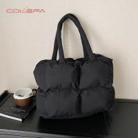 China Nylon Cotton-Filled Down Shoulder Bag Niche 2026 New Arrival Fall/Winter Large Capacity Pillow Bag Commuting Underarm Tote Bag for sale
