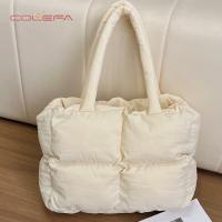 China Nylon Cotton-Filled Down Shoulder Bag Niche 2026 New Arrival Fall/Winter Large Capacity Pillow Bag Commuting Underarm Tote Bag for sale