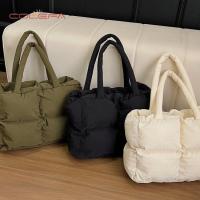 China Nylon Cotton-Filled Down Shoulder Bag Niche 2026 New Arrival Fall/Winter Large Capacity Pillow Bag Commuting Underarm Tote Bag for sale