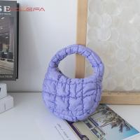 China Korean Pleated Cloud Bag Checkered Down-Filled Cotton Handbag 2026 New Arrival Casual Fashion Mini Tote Bag Wholesale for sale