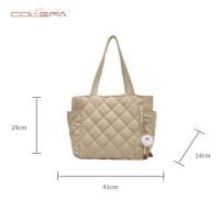 China Commuting Tote Bag 2026 Fall/Winter New Style Shoulder Bag Korean Style Cotton-Filled Soft Handle Tote Handbags for Women for sale