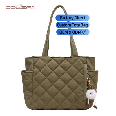 China Commuting Tote Bag 2026 Fall/Winter New Style Shoulder Bag Korean Style Cotton-Filled Soft Handle Tote Handbags for Women for sale