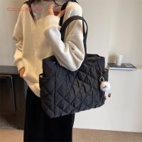 China Commuting Tote Bag 2026 Fall/Winter New Style Shoulder Bag Korean Style Cotton-Filled Soft Handle Tote Handbags for Women for sale