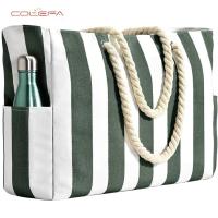 China Colefa Customized Travel Beach Bag Women's Canvas Tote Bag Premium Shoulder Large Capacity Handbag Storage Bags with Logo for sale