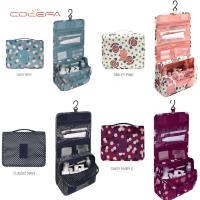 China Colefa Korean-Style Oxford Multi-Functional Travel Toiletry Hanging Hook Bag Convenient Unisex Storage Waterproof Travel Cosmetic Bag for sale