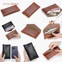China Colefa Korean Style New Arrival PU Leather Long Wallet for Women Ultra-Thin Minimalist Casual Coin Holds Phone Soft Bag Clutch for sale