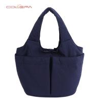 China Custom LOGO Niche Nylon Shoulder Tote Bags Large Capacity Handled Women's Korean Style Tote Bag with Multiple Pockets for sale