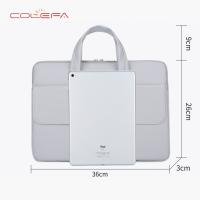 China Women's 15.6-inch Splash-Resistant Laptop Sleeve with Large Capacity Oxford Crossbody Business Tote Bags with Custom LOGO for sale