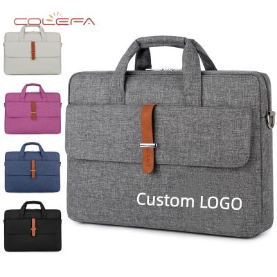 China Women's 15.6-inch Splash-Resistant Laptop Sleeve with Large Capacity Oxford Crossbody Business Tote Bags with Custom LOGO for sale