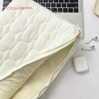 China Customized Korean Cute Cloud Embroidery Pad Tablet Case 11/13/15-inch Laptop Storage Bags Polyester Made Lightweight with LOGO for sale