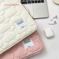 China Customized Korean Cute Cloud Embroidery Pad Tablet Case 11/13/15-inch Laptop Storage Bags Polyester Made Lightweight with LOGO for sale