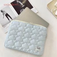 China Customized Korean Cute Cloud Embroidery Pad Tablet Case 11/13/15-inch Laptop Storage Bags Polyester Made Lightweight with LOGO for sale