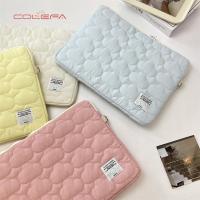 China Customized Korean Cute Cloud Embroidery Pad Tablet Case 11/13/15-inch Laptop Storage Bags Polyester Made Lightweight with LOGO for sale