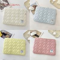 China Customized Korean Cute Cloud Embroidery Pad Tablet Case 11/13/15-inch Laptop Storage Bags Polyester Made Lightweight with LOGO for sale