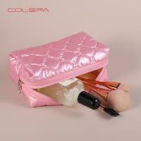 China Colefa 2026 New Customizable New Polyester Waterproof Fall/Winter Embroidered Diamond-Quilted Cosmetic Bag Fashion Creative Candy-Colored Bags for sale