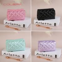 China Colefa 2026 New Customizable New Polyester Waterproof Fall/Winter Embroidered Diamond-Quilted Cosmetic Bag Fashion Creative Candy-Colored Bags for sale