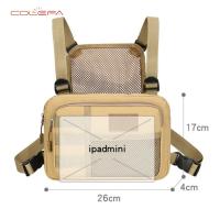 China Custom Oxford Outdoor Sports Chest Bag Men's Vest Bag Multi-Functional Large Capacity Camo Trendy Casual Vest Chest Bags for sale