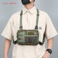 China Custom Oxford Outdoor Sports Chest Bag Men's Vest Bag Multi-Functional Large Capacity Camo Trendy Casual Vest Chest Bags for sale