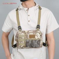 China Custom Oxford Outdoor Sports Chest Bag Men's Vest Bag Multi-Functional Large Capacity Camo Trendy Casual Vest Chest Bags for sale