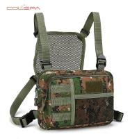 China Custom Oxford Outdoor Sports Chest Bag Men's Vest Bag Multi-Functional Large Capacity Camo Trendy Casual Vest Chest Bags for sale