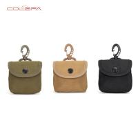 China Customizable Outdoor Use Leisure Mini Key Pouch Compact Wallet & Earbud Case Nylon Lightweight Camo Hook Style Bag for sale