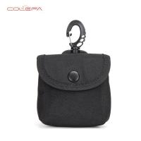 China Customizable Outdoor Use Leisure Mini Key Pouch Compact Wallet & Earbud Case Nylon Lightweight Camo Hook Style Bag for sale