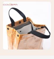 China Multi-Layer Vintage-Washed DuPont Paper Bag + Transparent PVC Waterproof Single-Shoulder Paper Shopping Tote Bags with Logo for sale
