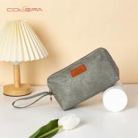 China DuPont Paper Handheld Cosmetic Bag Retro Travel Tyvek Paper Waterproof Portable Washable Paper Toiletry Makeup Organizer Bags for sale