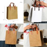 China Eco-Friendly Washable Kraft Paper Tote Bag Portable Luxury Commuting Pouch for Office Essentials Book Carryall for Daily Commute for sale