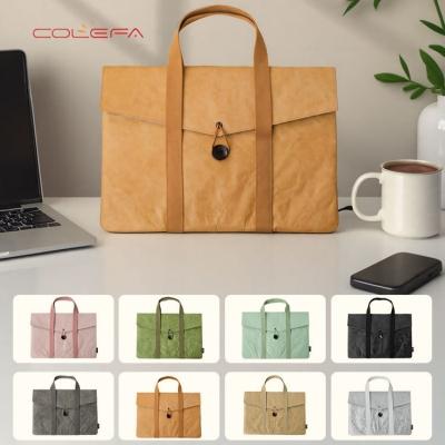 China New Lightweight Handheld DuPont Paper Notebook Laptop Sleeve Inner Case Pad Storage Tyvek Bag Waterproof Durable Business Bag for sale