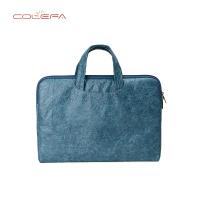 China New Creative Lake Blue Colored DuPont Paper Laptop Bag Washable Tyvek Paper Laptop Case Customizable Logo Available Wholesale for sale
