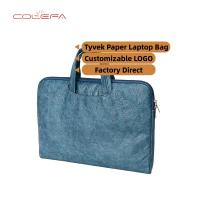 China New Creative Lake Blue Colored DuPont Paper Laptop Bag Washable Tyvek Paper Laptop Case Customizable Logo Available Wholesale for sale