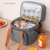 China Customizable Double-Layer Insulated Bag Oxford Portable Bags Large Capacity Picnic Lunch Box Bag Wholesale with LOGO for sale
