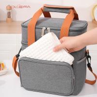 China Customizable Double-Layer Insulated Bag Oxford Portable Bags Large Capacity Picnic Lunch Box Bag Wholesale with LOGO for sale