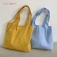 China Blank Canvas Tote Bag with Custom Logo Printing Colored Canvas Tote Bag Single-Shoulder Shopping Bag Eco-Friendly Wholesale for sale