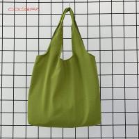 China Blank Canvas Tote Bag with Custom Logo Printing Colored Canvas Tote Bag Single-Shoulder Shopping Bag Eco-Friendly Wholesale for sale