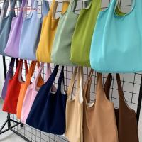 China Blank Canvas Tote Bag with Custom Logo Printing Colored Canvas Tote Bag Single-Shoulder Shopping Bag Eco-Friendly Wholesale for sale
