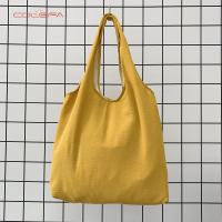 China Blank Canvas Tote Bag with Custom Logo Printing Colored Canvas Tote Bag Single-Shoulder Shopping Bag Eco-Friendly Wholesale for sale